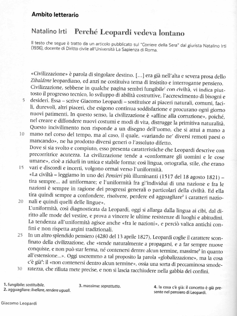 Leopardi Irti01 | PDF