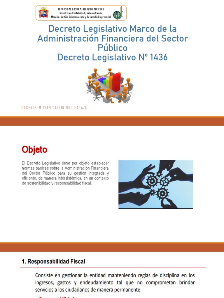 Administración Financiera Pública: Decreto 1436 | PDF | Contabilidad | Presupuesto