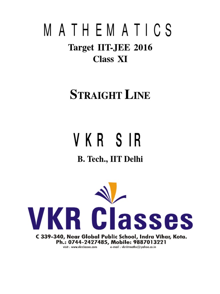 Straight Line Theory and Problems | PDF