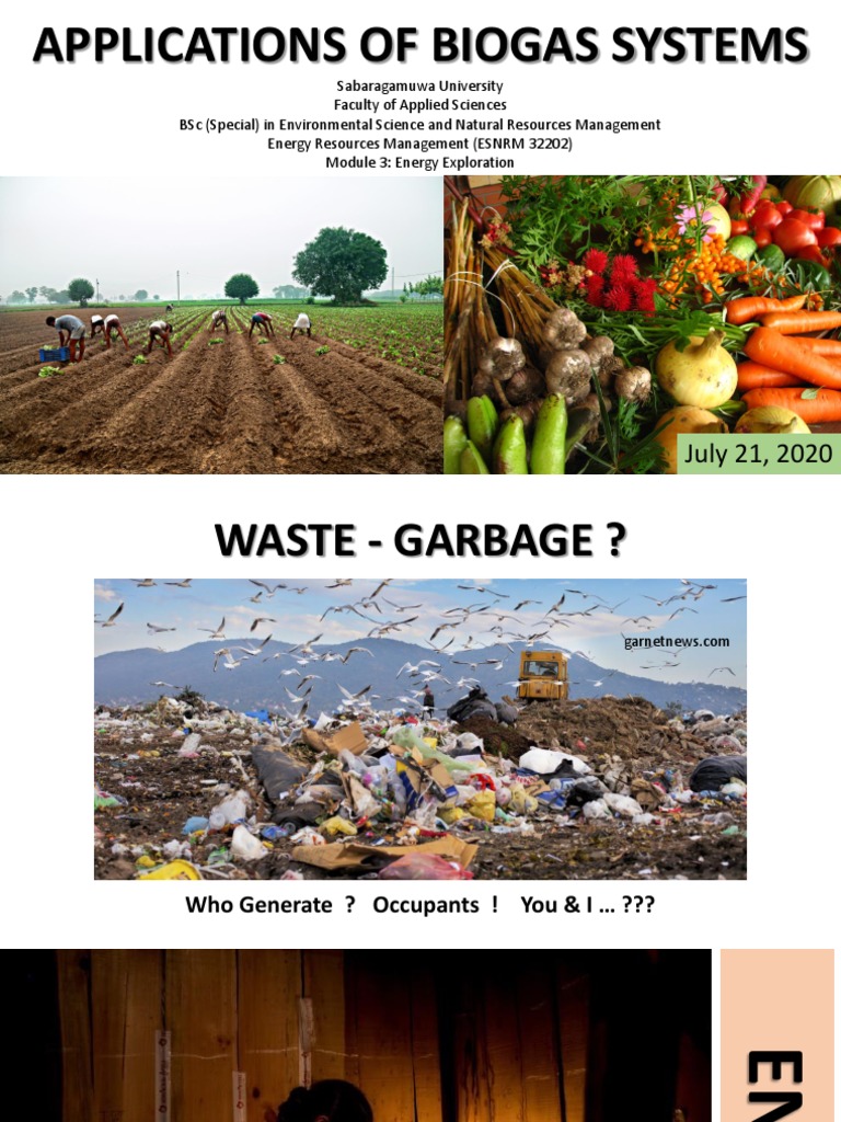 Applications of Biogas Systems | PDF | Biogas | Natural Gas