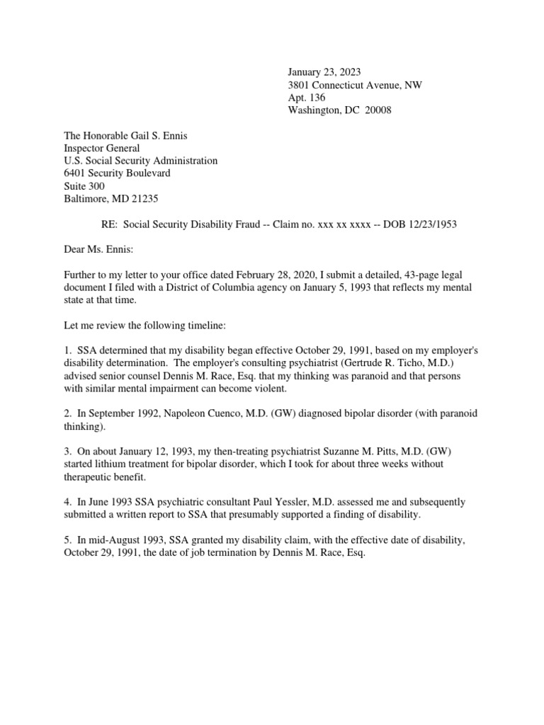 Social Security Disability Fraud Enabled by Akin Gump Perjury ...