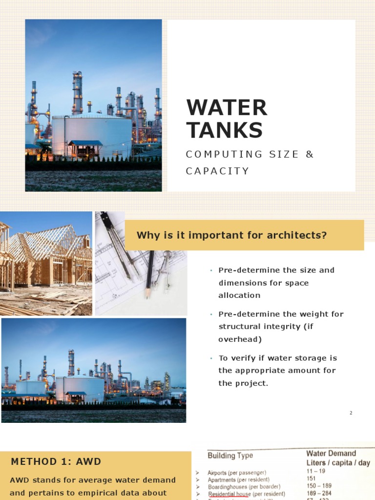 Sizing Water Tanks With Answers | Download Free PDF | Water | Plumbing