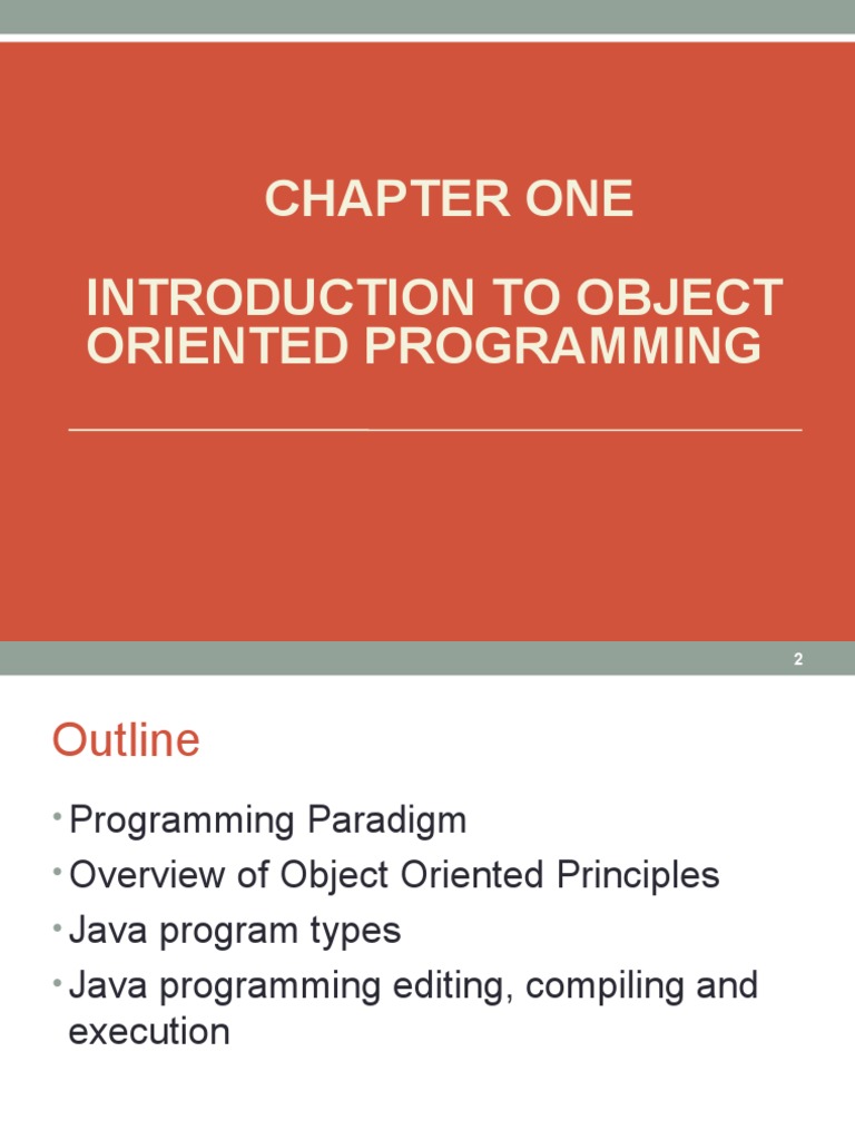 Chapter One | PDF | Object Oriented Programming | Method (Computer Programming)