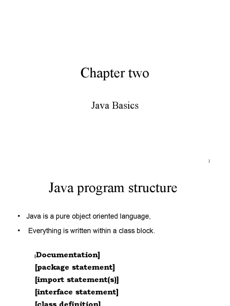 Chpater 2 Basic in Java Programming | Download Free PDF | Data Type ... Chpater 2 Basic in Java Programming | Download Free PDF | Data Type ...
