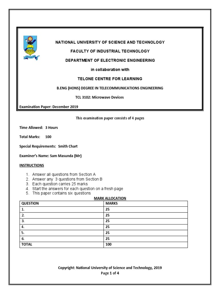 TCL 3102 Microwave Devices Q | PDF | Amplifier | Electrical Impedance
