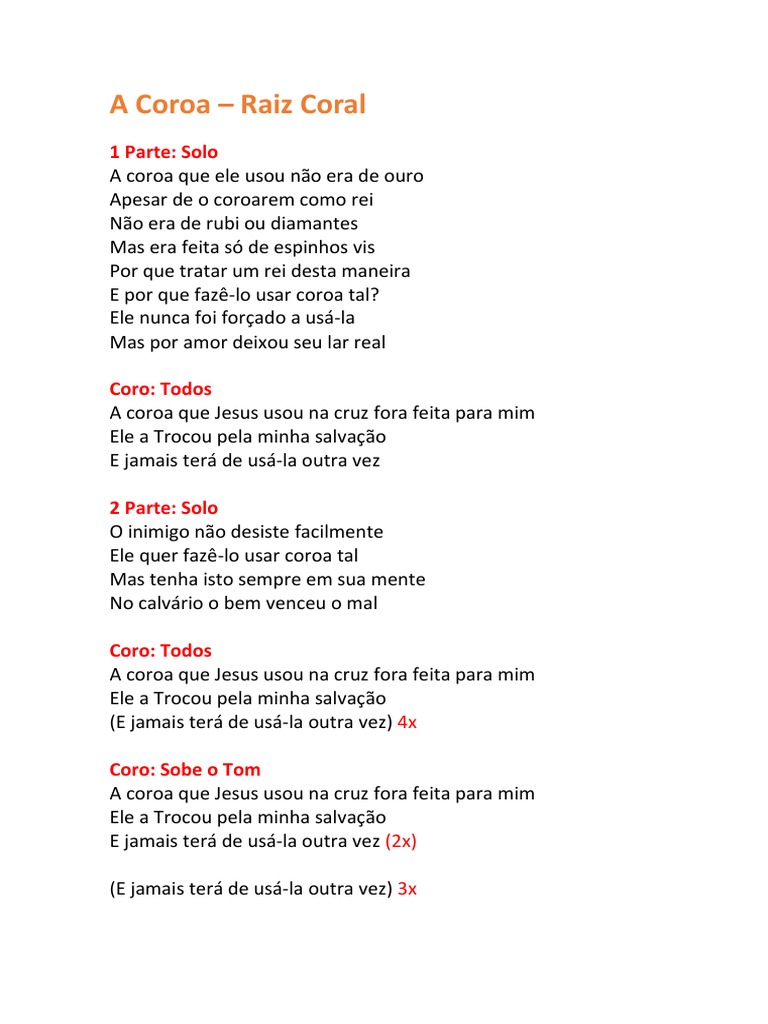 A Coroa - Raiz Coral | PDF