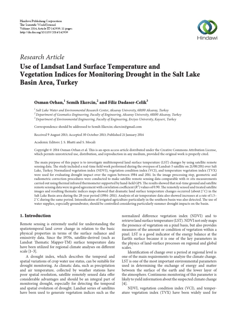 Research Article | PDF | Remote Sensing | Climate
