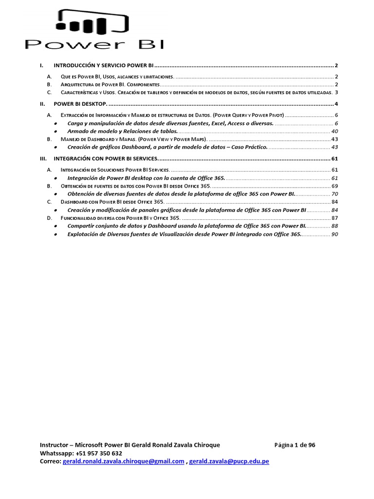 Guía de Power BI ? | PDF | Software de la aplicacion | Microsoft Excel