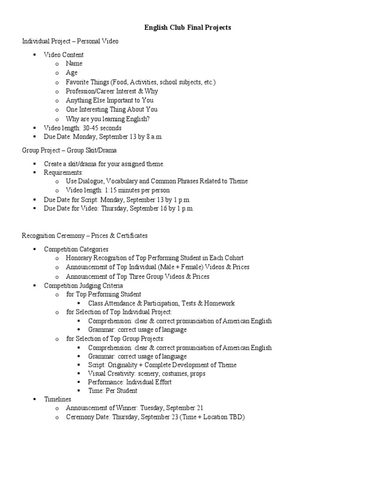 Showcasing Talent and Celebrating Achievement: English Club Announces ...