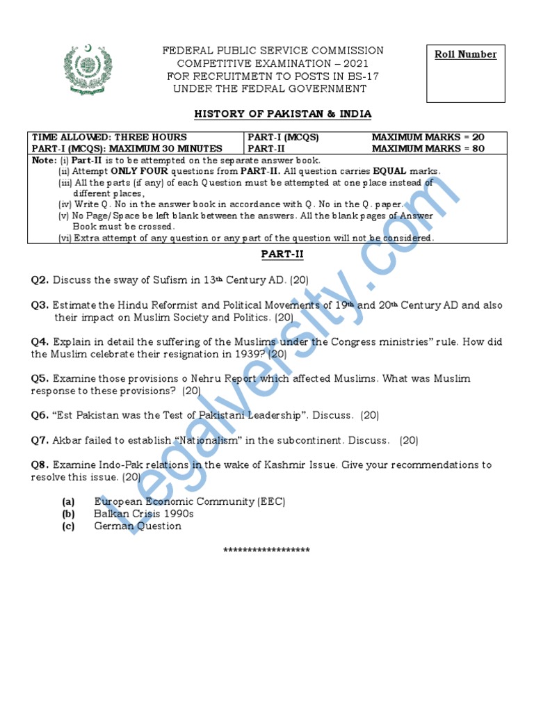 History of Pakistan and India 2021 | PDF