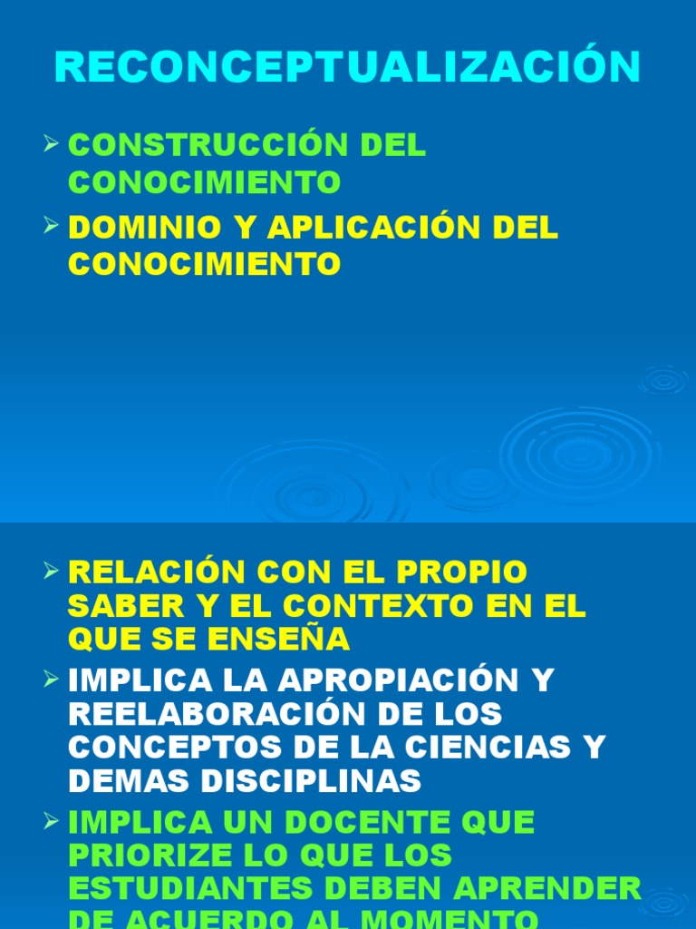 RECONCEPTUALIZACIÓN | PDF