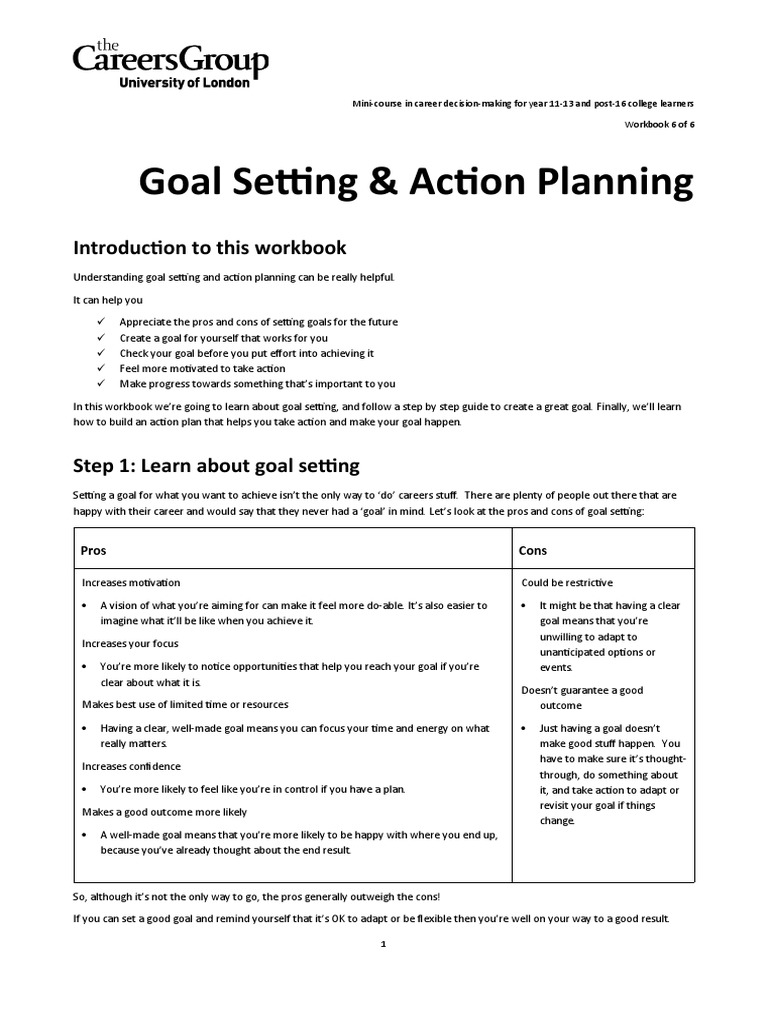 Taking Action Towards Your Future: A Guide to Effective Goal Setting ...