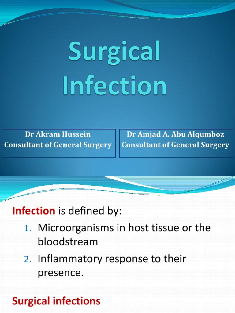 8 Surgical Infection | PDF | Infection | Surgery