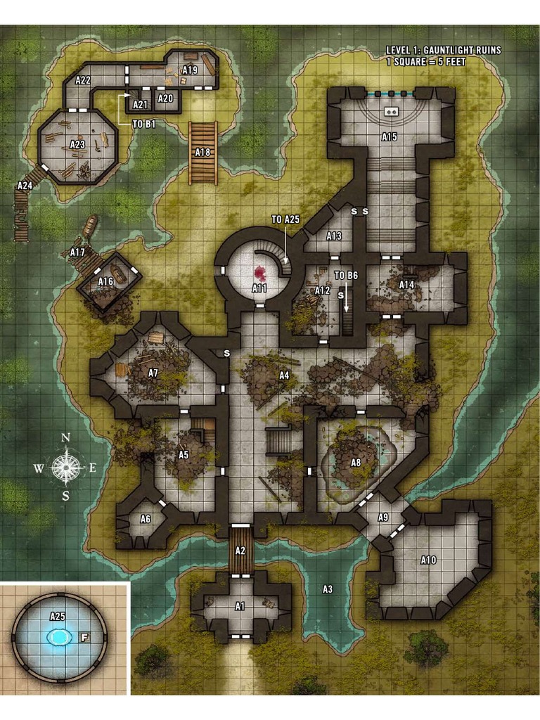 Nível 1 - Ruínas de Gauntlight | PDF