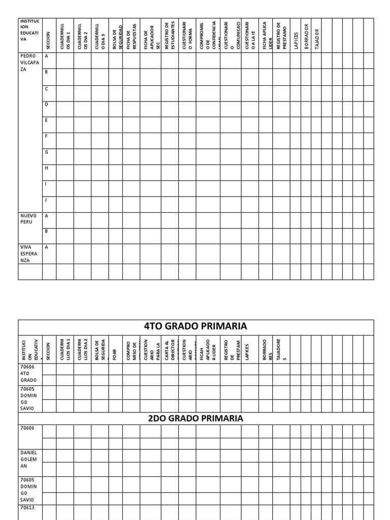 Tabla Mip | PDF Tabla Mip | PDF