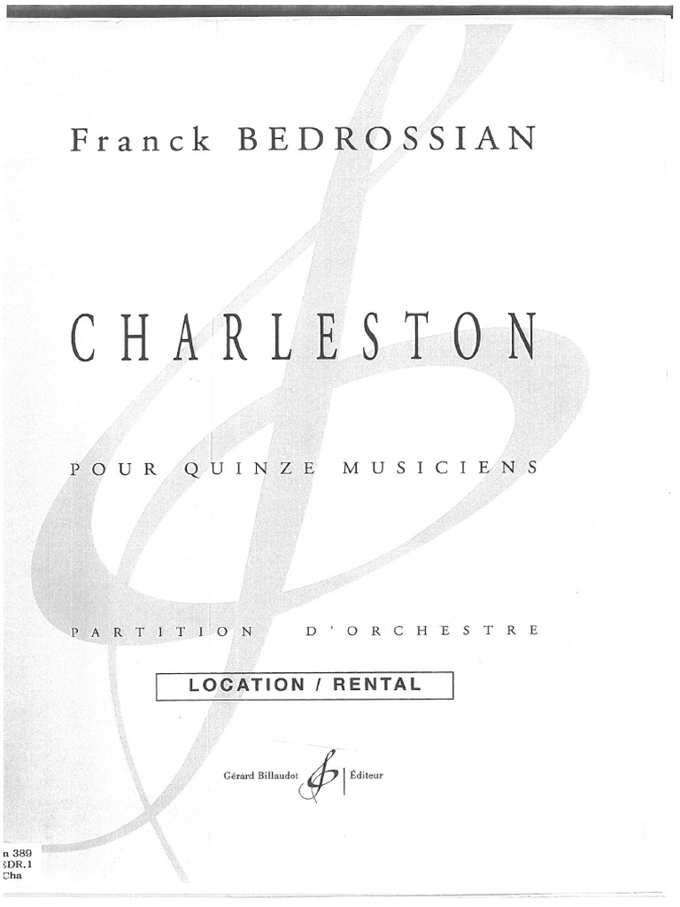 Franck Bedrossian - Charleston | PDF