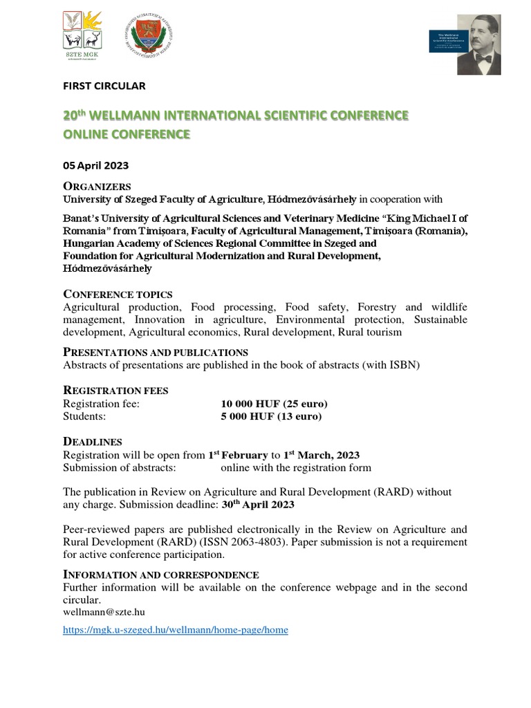 First Circular 2023 - Final | PDF