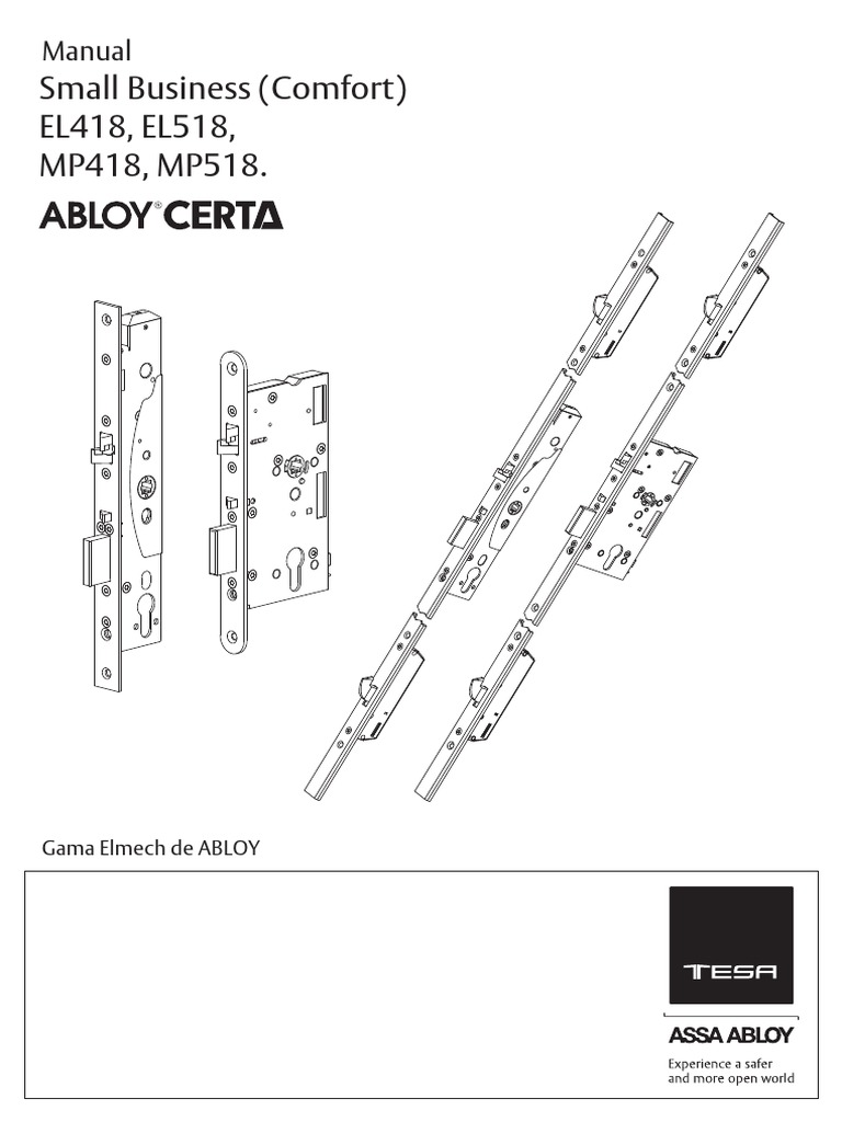ABLOY EL418 Instrucciones de Instalaciã N 1 | PDF | Herramientas | Equipo