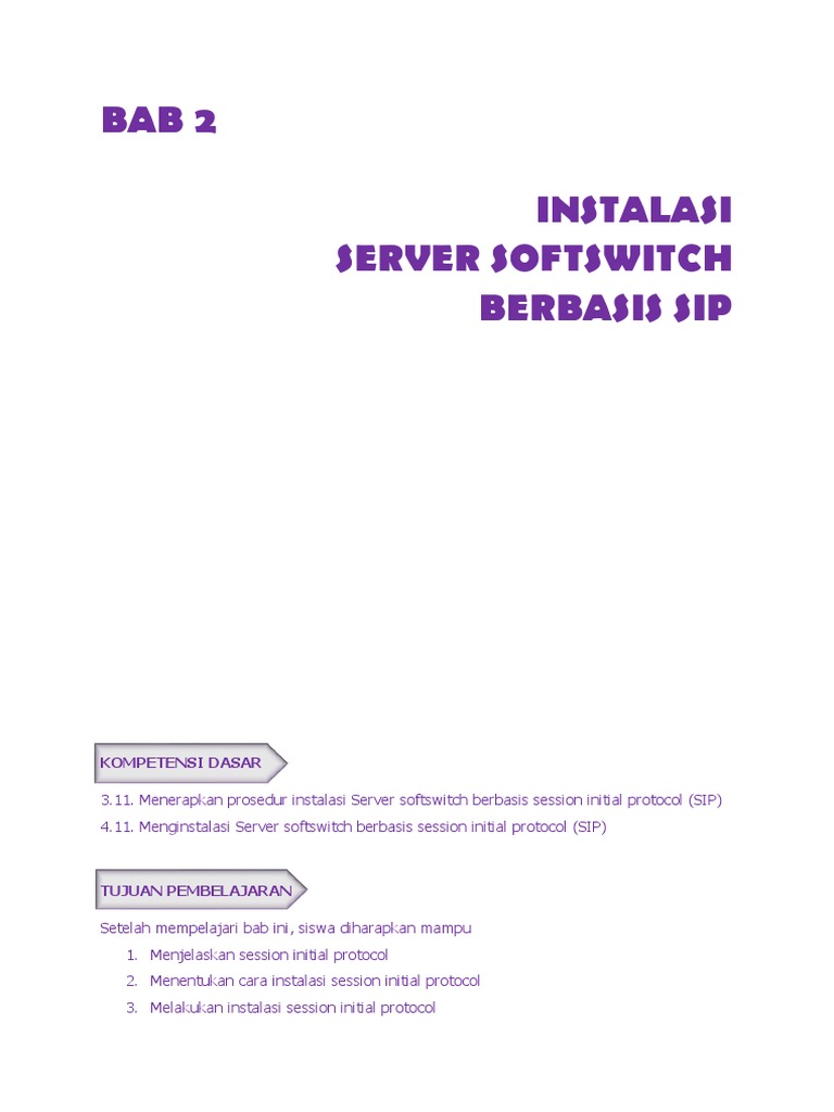 Instalasi Server Softswitch SIP | PDF