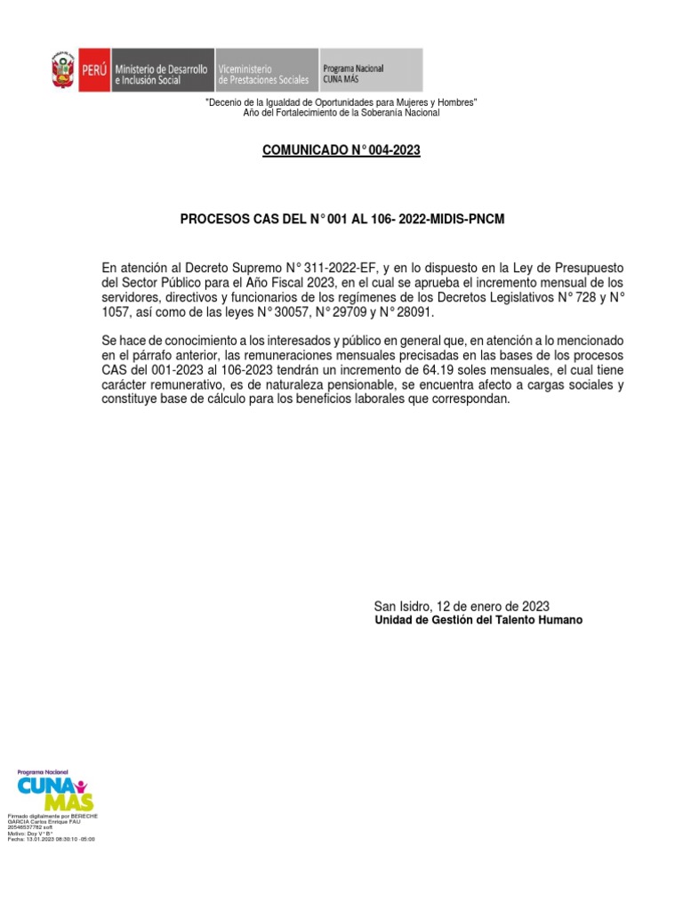 Comunicado #004-2023 DS 311-2022 (F) | PDF