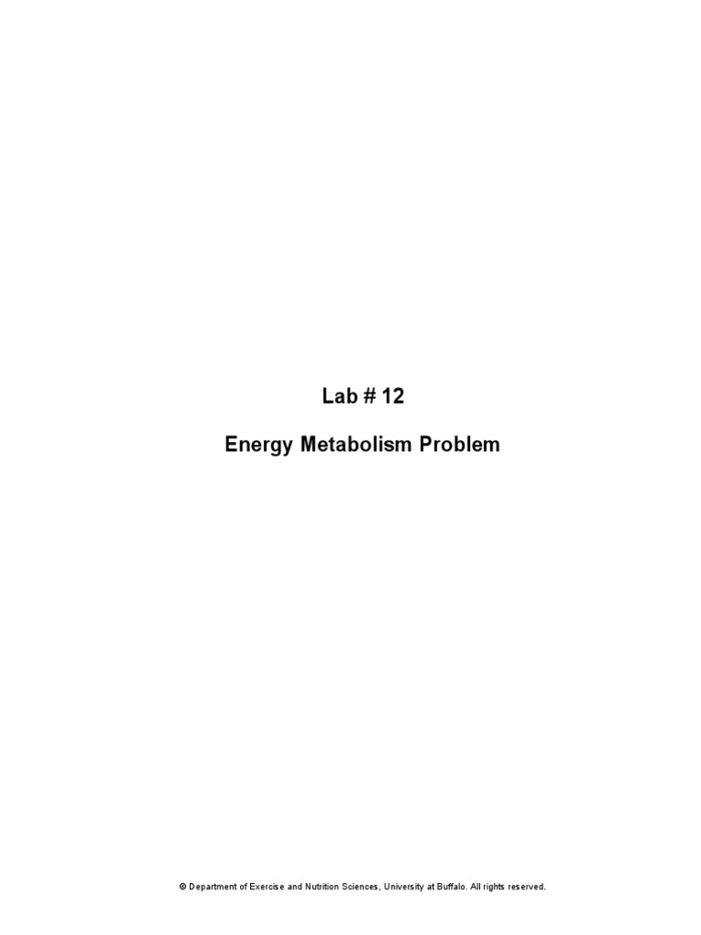 Lab 12 Energy Metabolism Jan 2010 - Phee Choon Ning Shamane | PDF ...