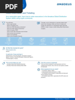Amadeus GDS Manual Overview | PDF | Aviation | Transport