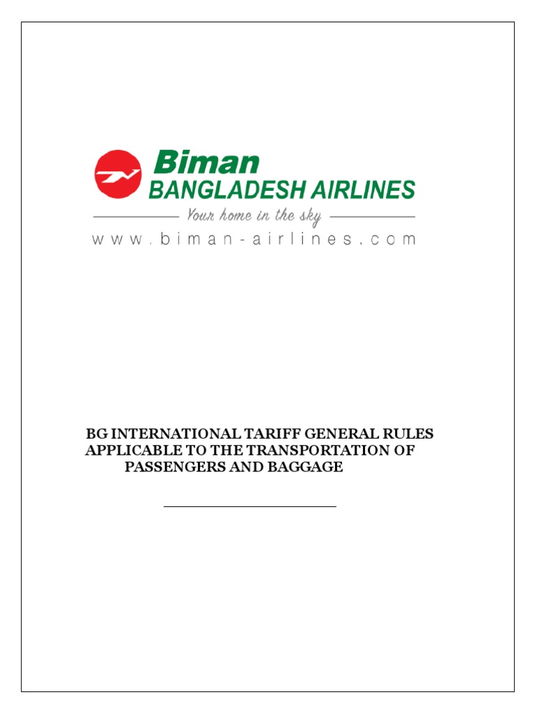 Biman Bangladesh Airlines Baggage Rules | PDF | West Africa | Lesser ...