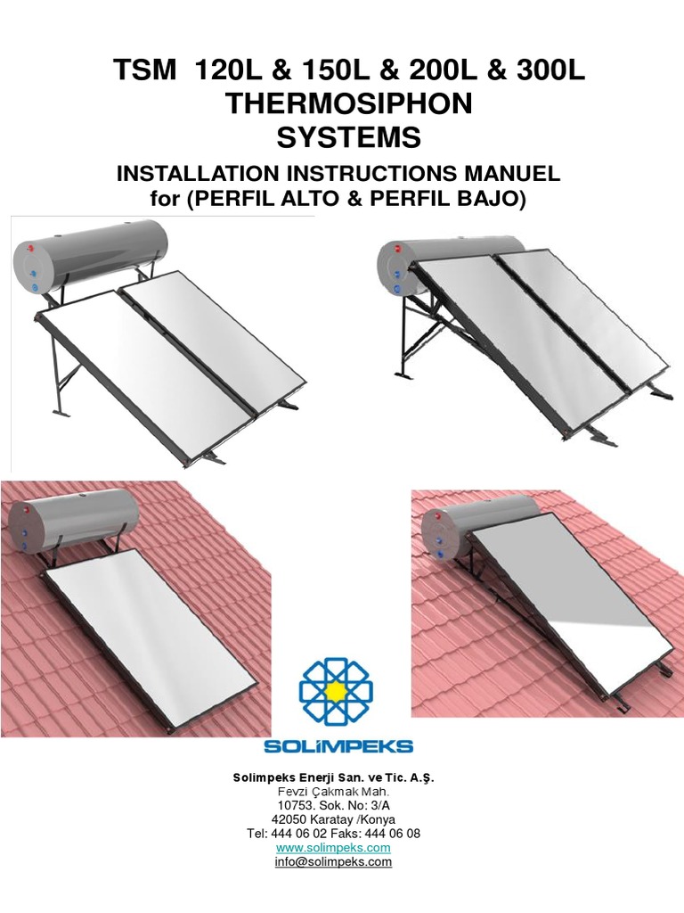 Installation-Manual Solimpeks TSM-200-300 Thermosiphon-Systems EU ...
