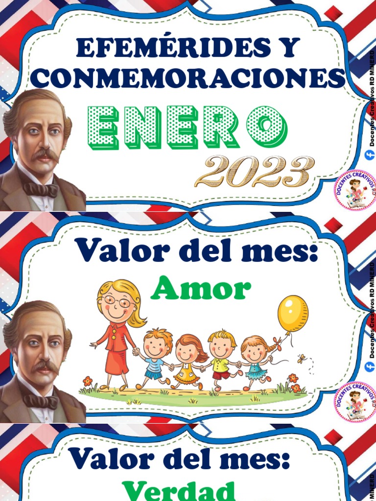 EFEMÉRIDES Enero 2023 Listo | PDF