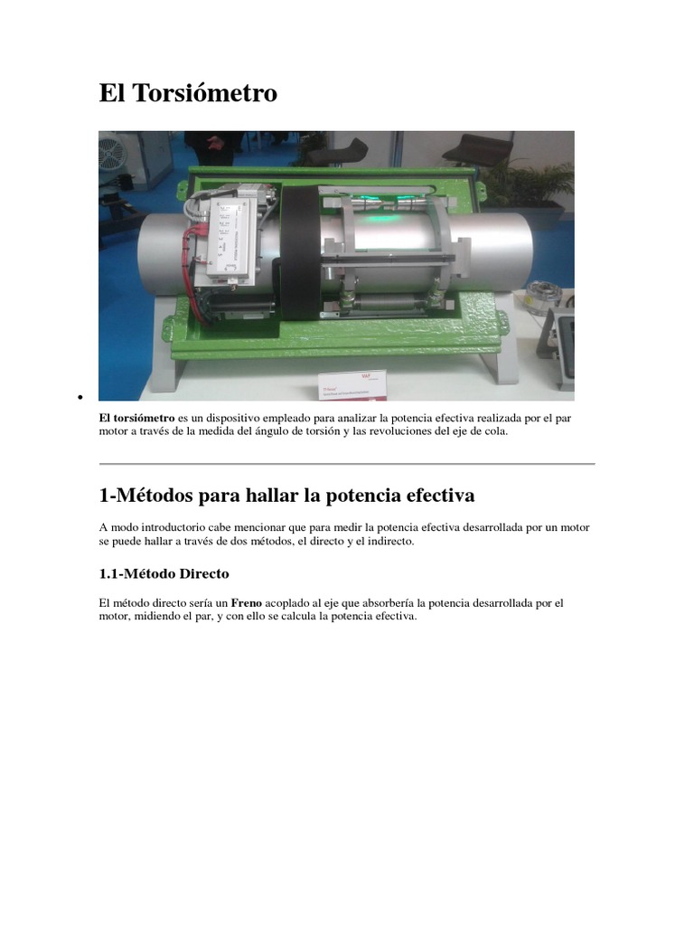 El Torsiómetro | PDF | Ingeniería mecánica | Física Aplicada e ...
