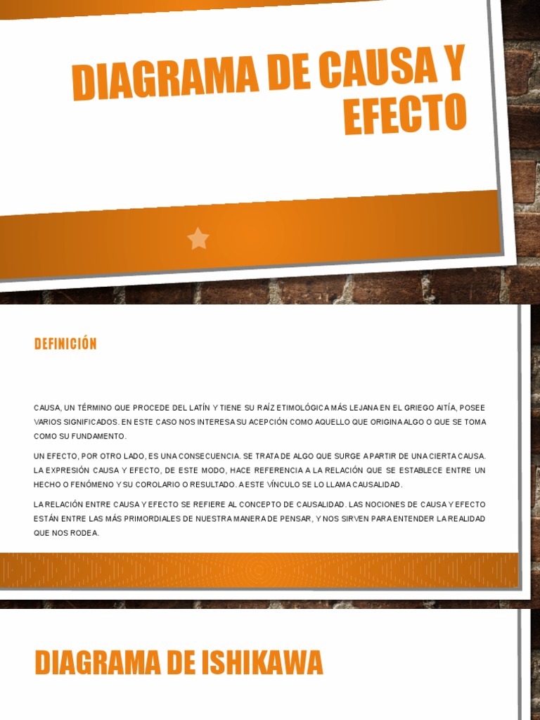 Diagrama de Causa y Efecto E1 | PDF