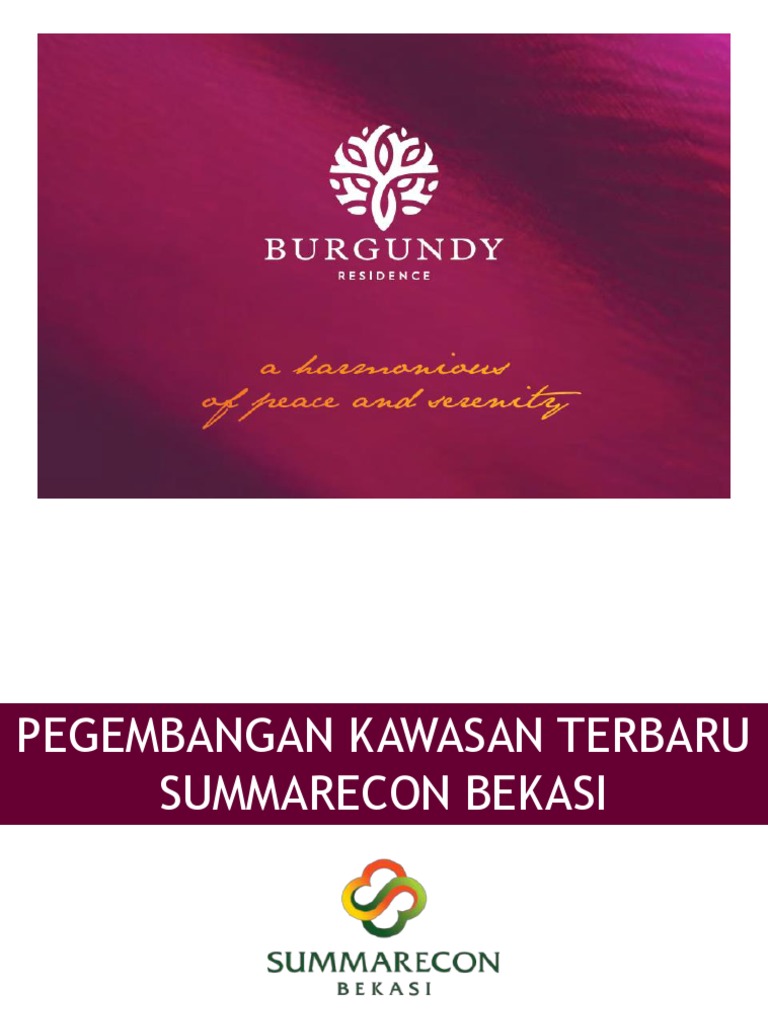 Ebrochure New Burgundy Residence Tahap 3 Summarecon Bekasi | PDF