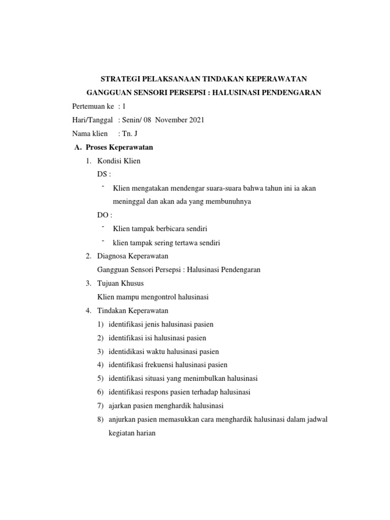 SP 1-4 Halusinasi | PDF
