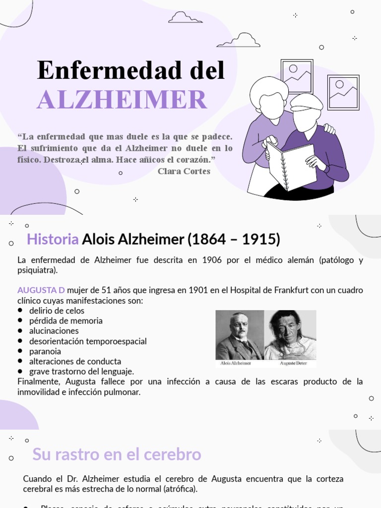 Presentacion - Alzheimer - Biologia - FINAL | PDF | Enfermedad de ...
