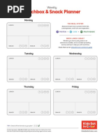 CACFP Weekly Menu Template | PDF | Meal | Lunch