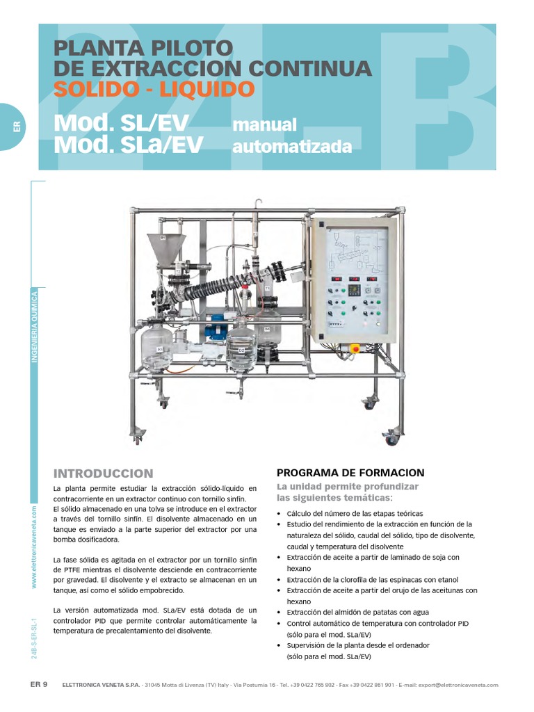 Mod. Sl/Ev Mod. Sla/Ev: Solido - Liquido | PDF | Bienes manufacturados