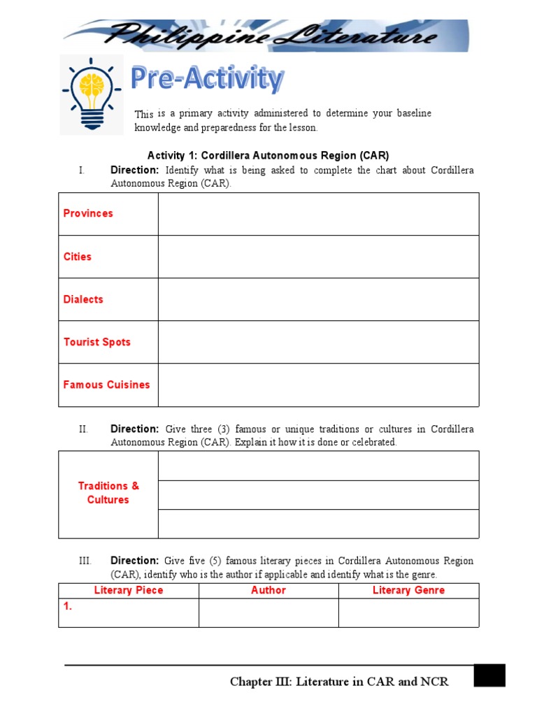 Chapter III - Preactivity - Literature in Car and NCR | PDF