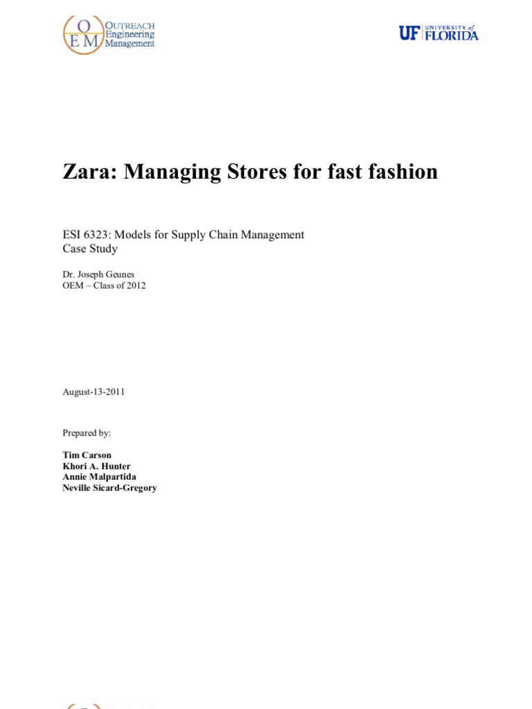Zara Stores v3 | PDF | Inventory | Supply Chain
