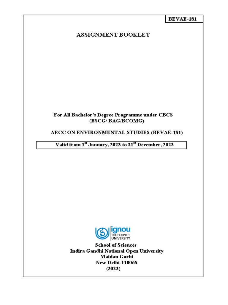 Aecc Assignment English For 2023 Pdf Pdf Natural Environment