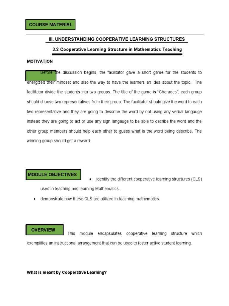 Understanding CLS | PDF | Teaching Method | Learning