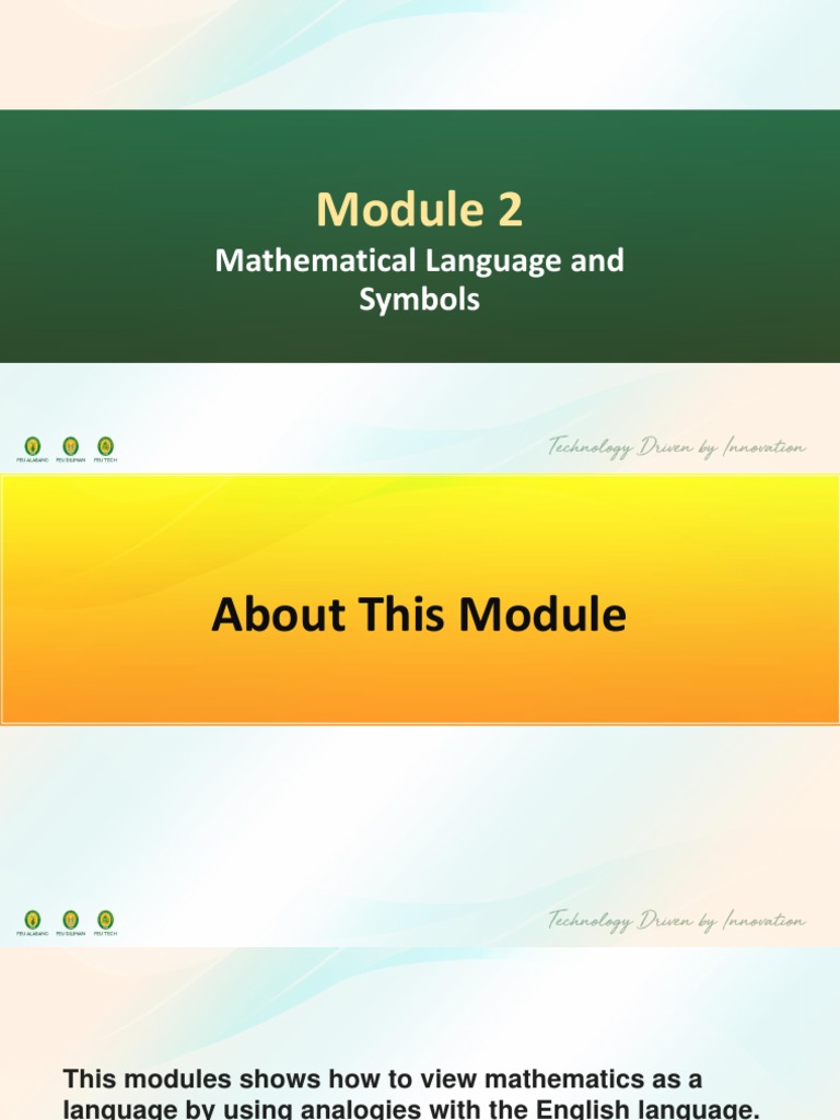 (M2-MAIN) Mathematical Language and Symbols | PDF | If And Only If ...
