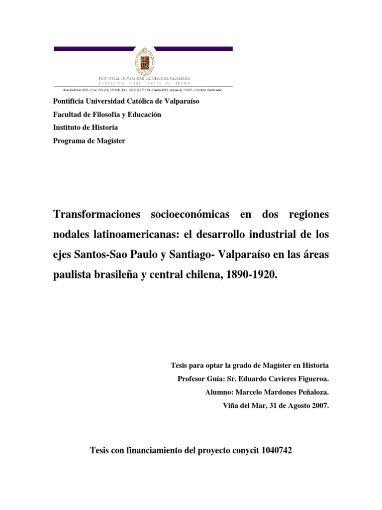 Transformaciones Socioeconomicas en Dos | PDF | Nación | America latina
