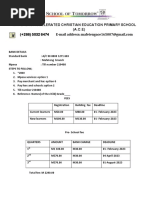 2025 Fee Structure Makini Primary School Ngong Road | PDF | Payments