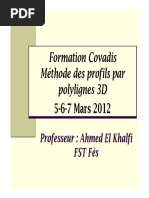 3-Formation Covadis Projet Par Profil Type | PDF | Modélisation tridimensionnelle | Paramétrage