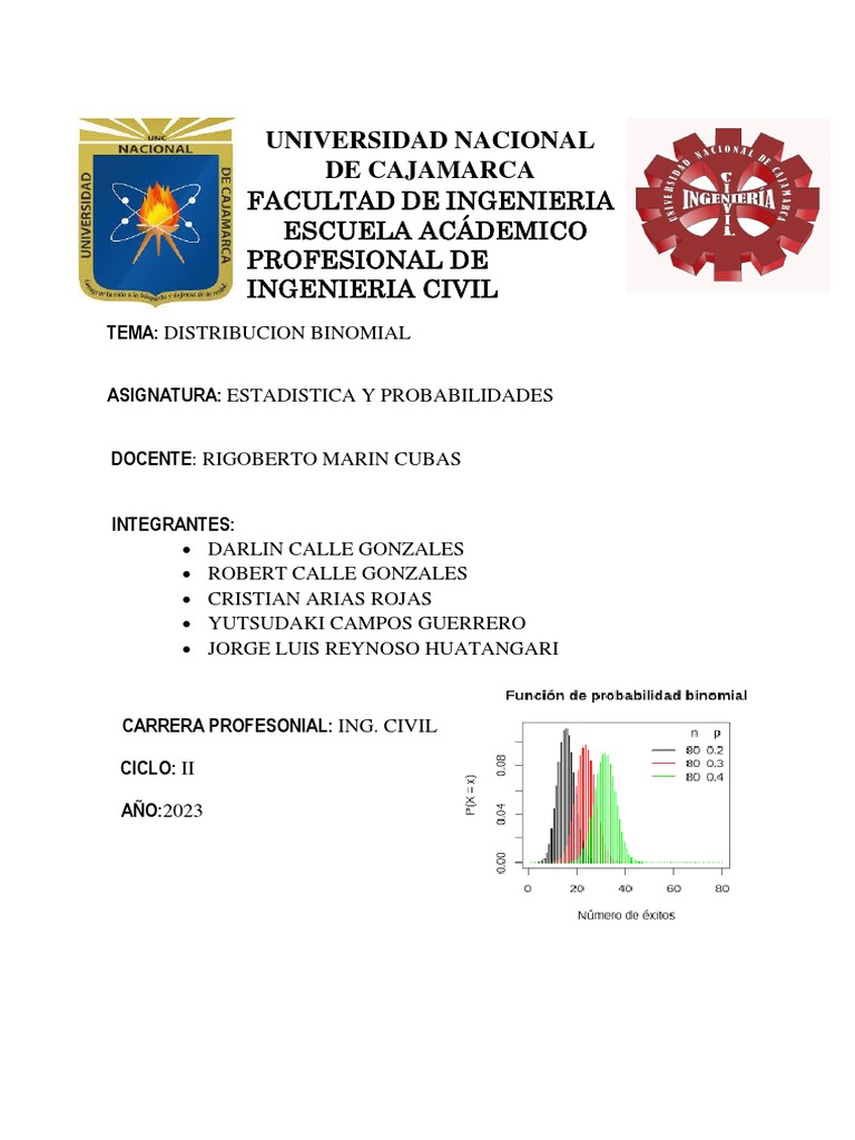 Tarea - Distribucion Binomial Semana 6 | PDF