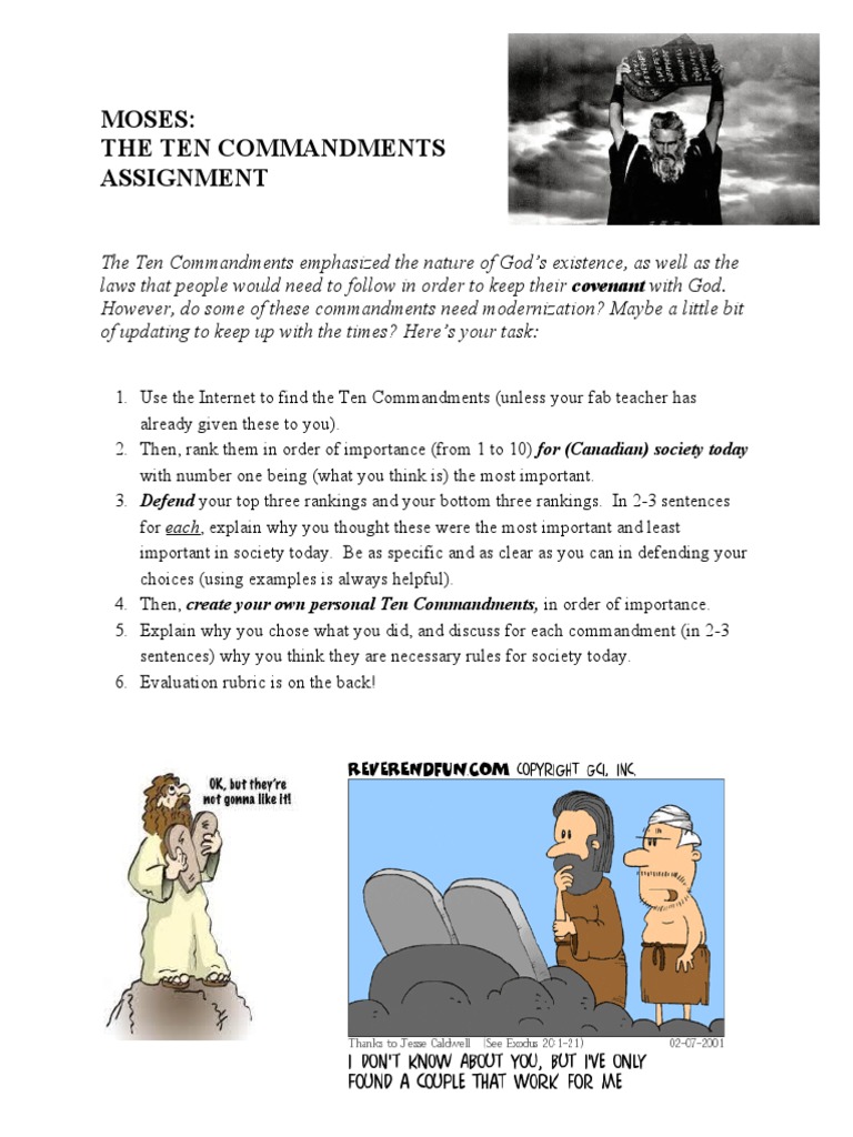 Create Your Own 10 Commandments | PDF