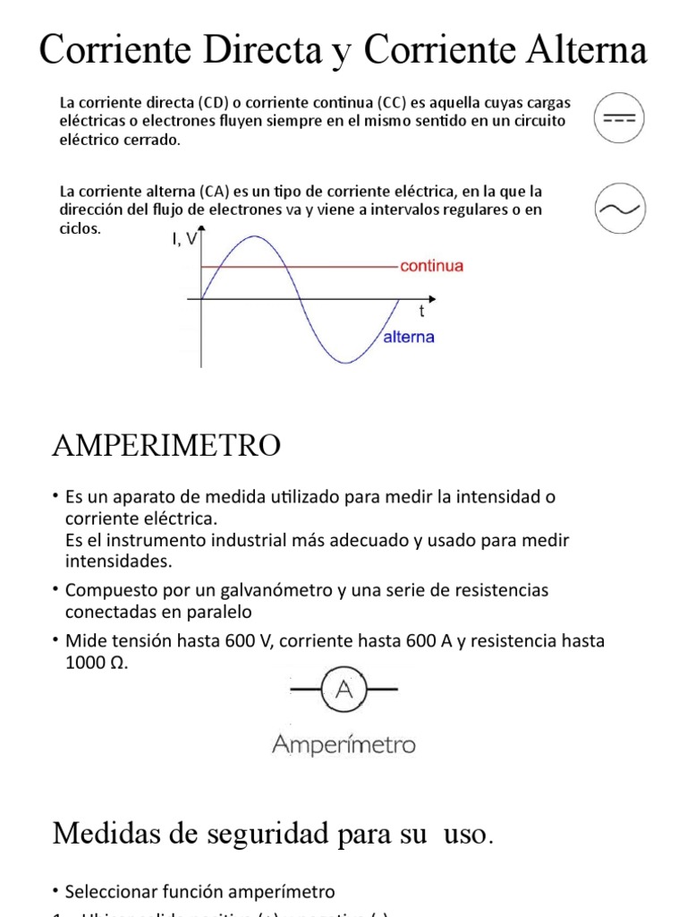 Corriente Directa y Corriente Alterna | PDF