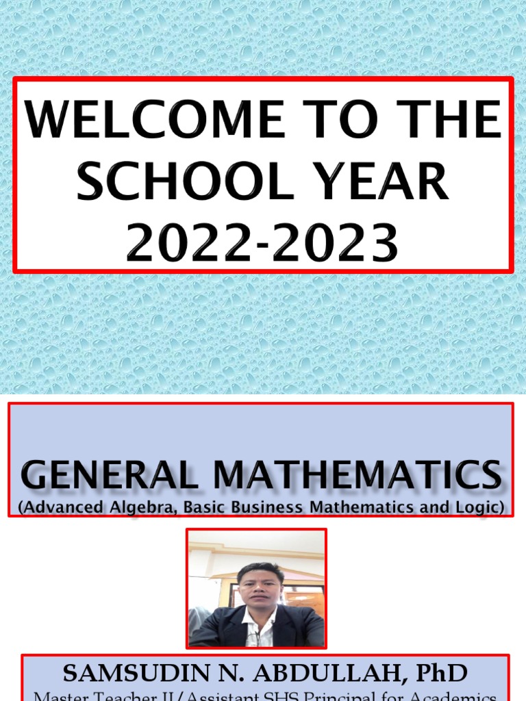 General Math Week 1 | Download Free PDF | Function (Mathematics) | Mathematics