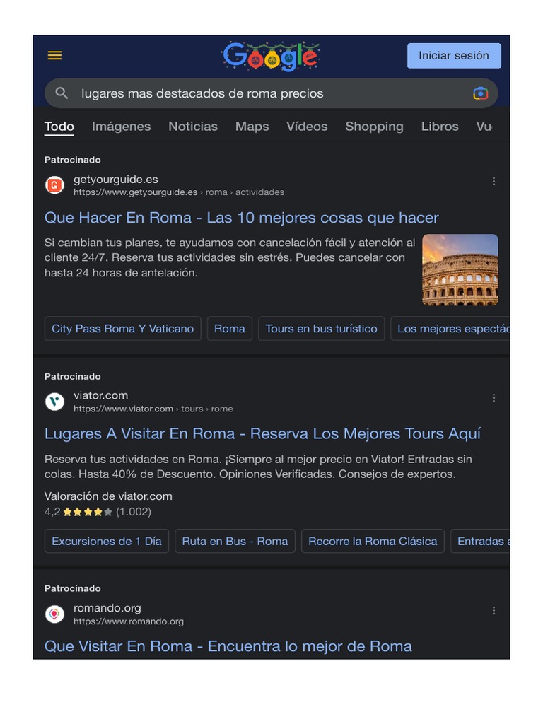 Lugares Mas Destacados de Roma Precios - Buscar Con Google | PDF | Roma
