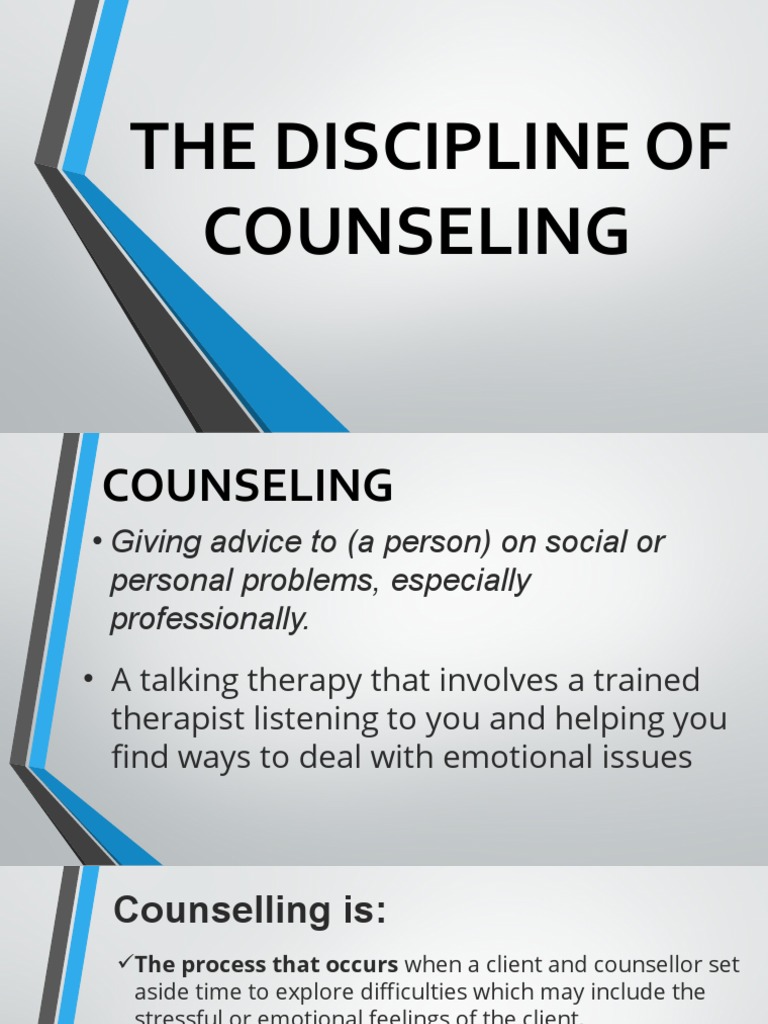 Diass Report About Discipline of Counseling | PDF | Psychotherapy | Counseling Psychology